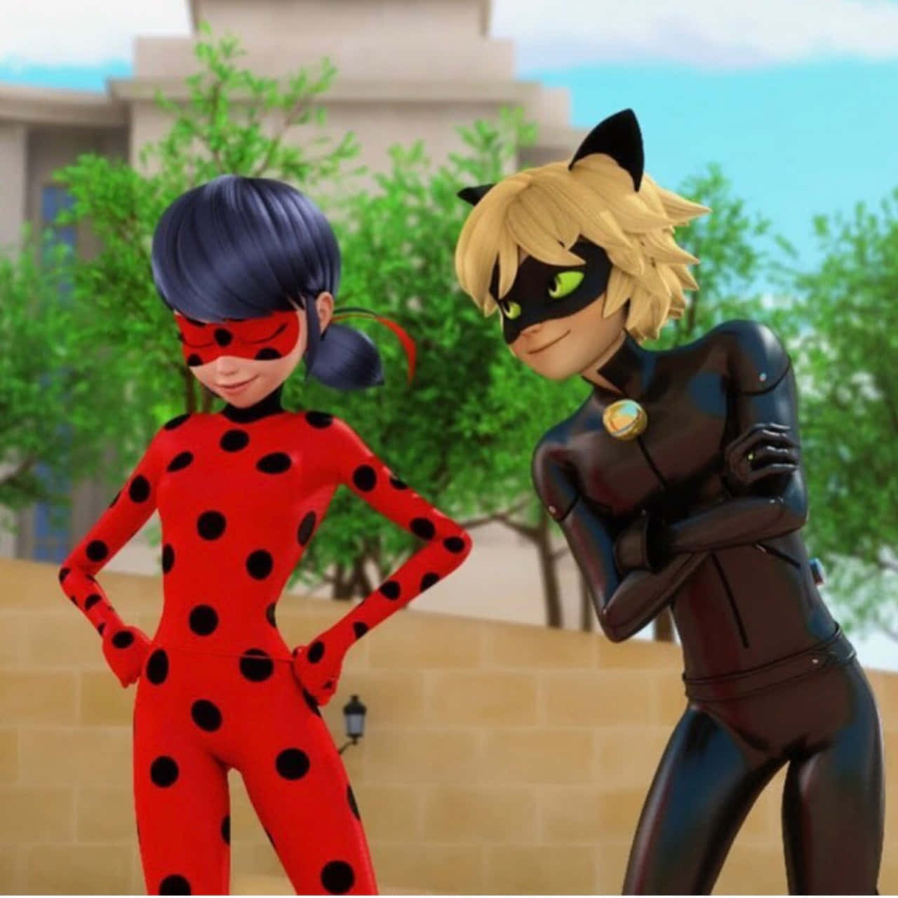 🔥 Free Download Ladybug And Black Cat Cartoon Miraculous Noir Wallpaper ...
