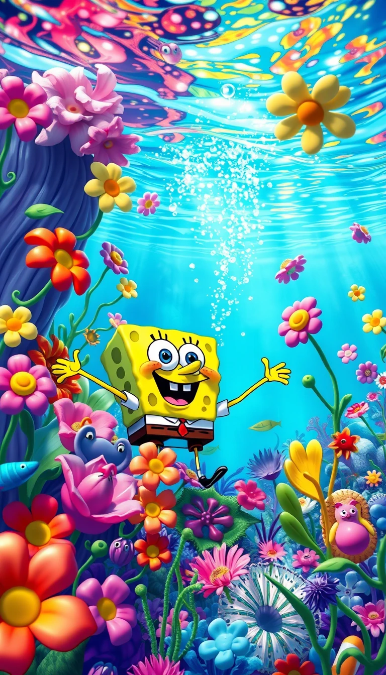 🔥 Free Download Spongebob Flower Background by @cblackburn ...