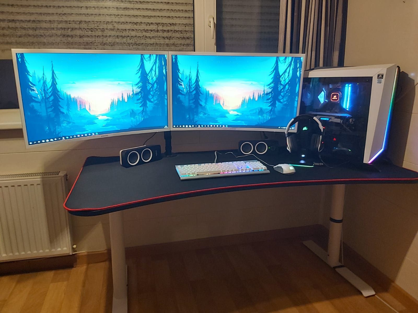 🔥 Free Download My New White Battlestation Computer Setup by ...