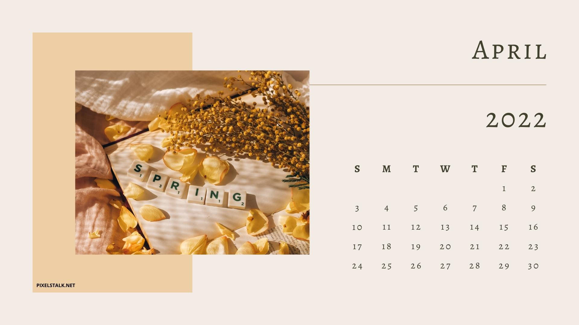 🔥 Free Download Spring Themed April Calendar Wallpaper by @shannonwolfe ...