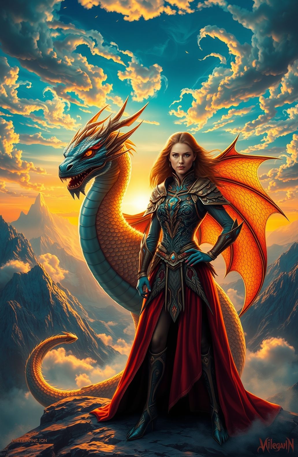 🔥 Free Download Woman And Dragon Wallpaper by @smontgomery15 ...