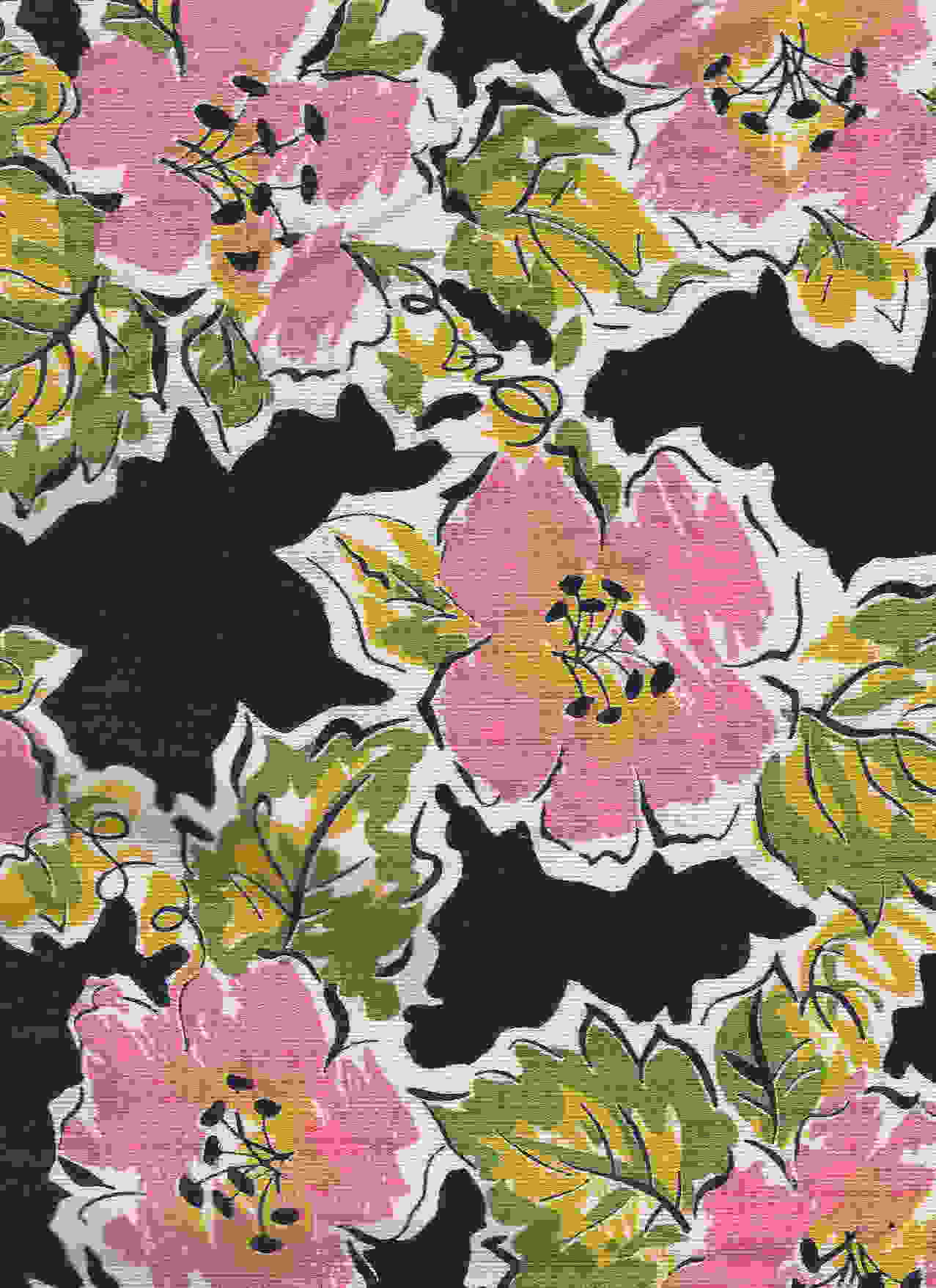 Free Download Vintage Flower Print Large Scale Floral Print 1277x1757 For Your Desktop Mobile 