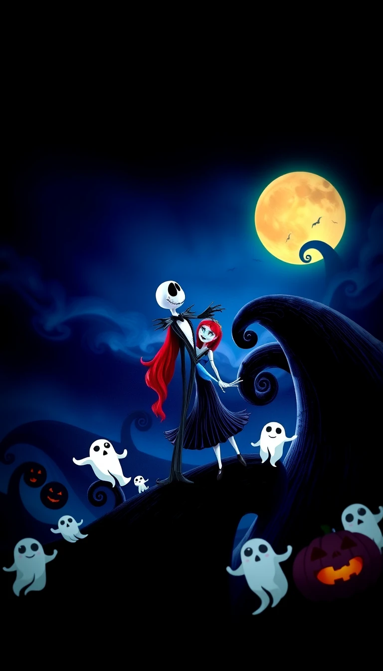 🔥 Free Download Nightmare Before Christmas Phone Wallpaper by ...