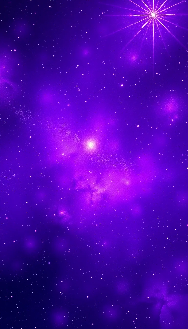 Purple Stars Galaxy