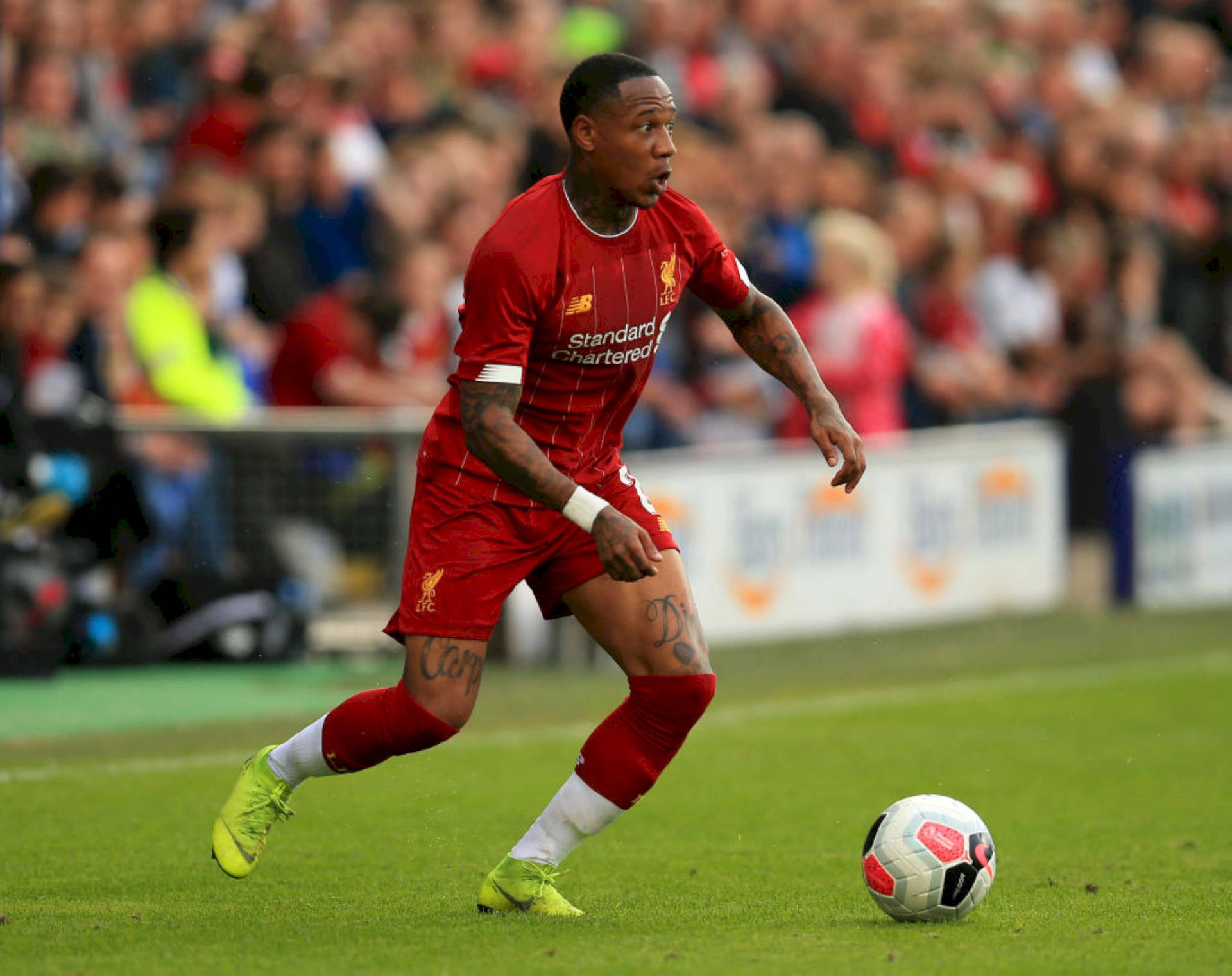 🔥 Free Download Nathaniel Clyne Running On The Field Wallpaper by ...