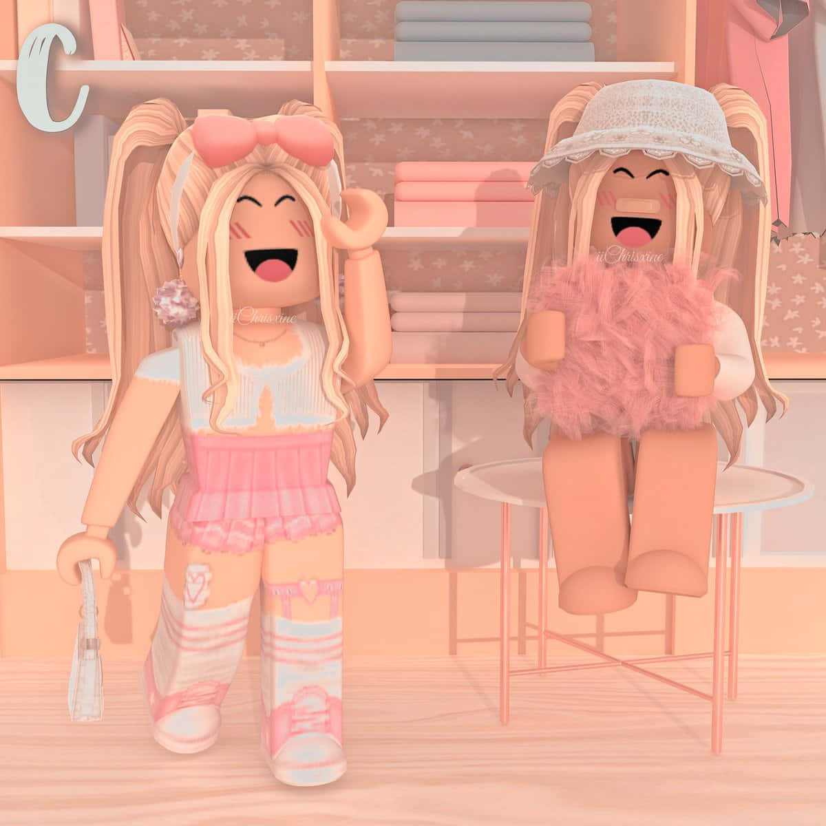 🔥 Free Download Two Best Friends Showing Off Their Custom Roblox ...