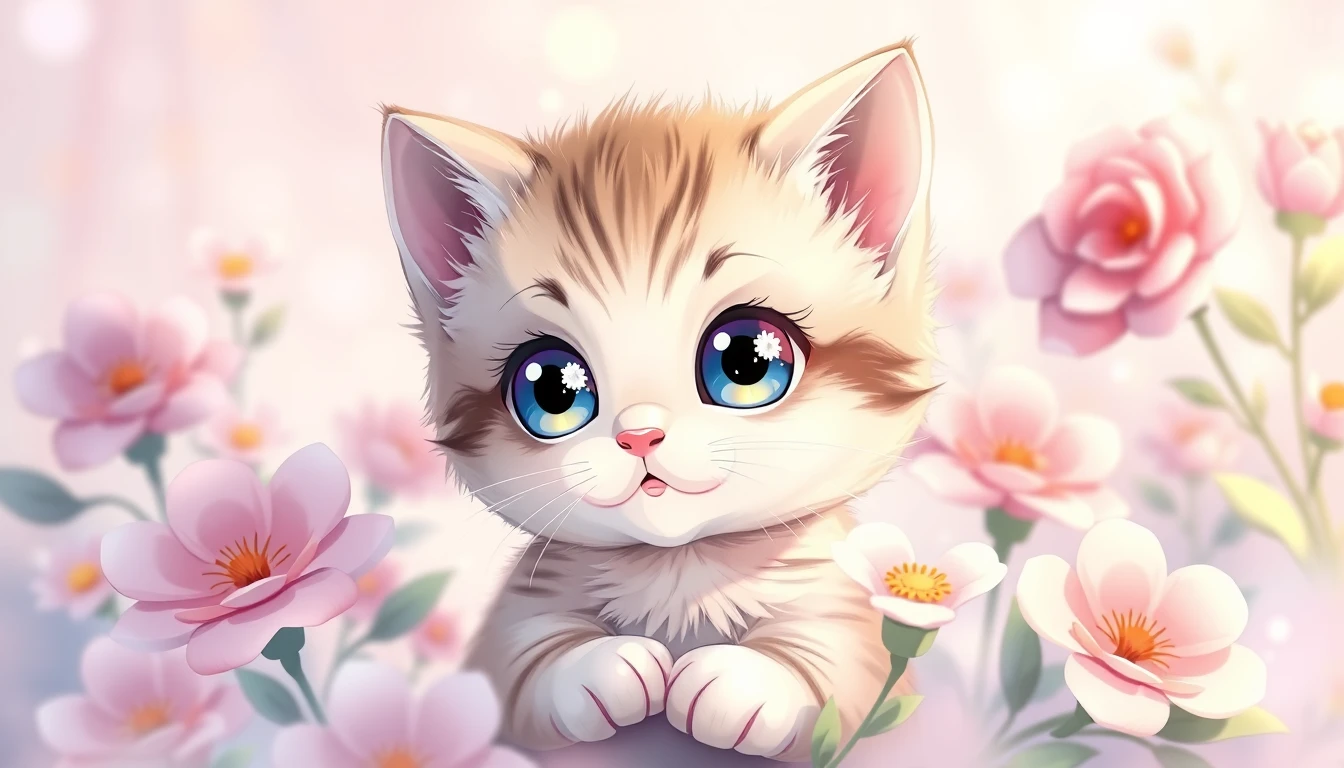 🔥 [30+] Cute Anime Kitten Wallpapers | WallpaperSafari