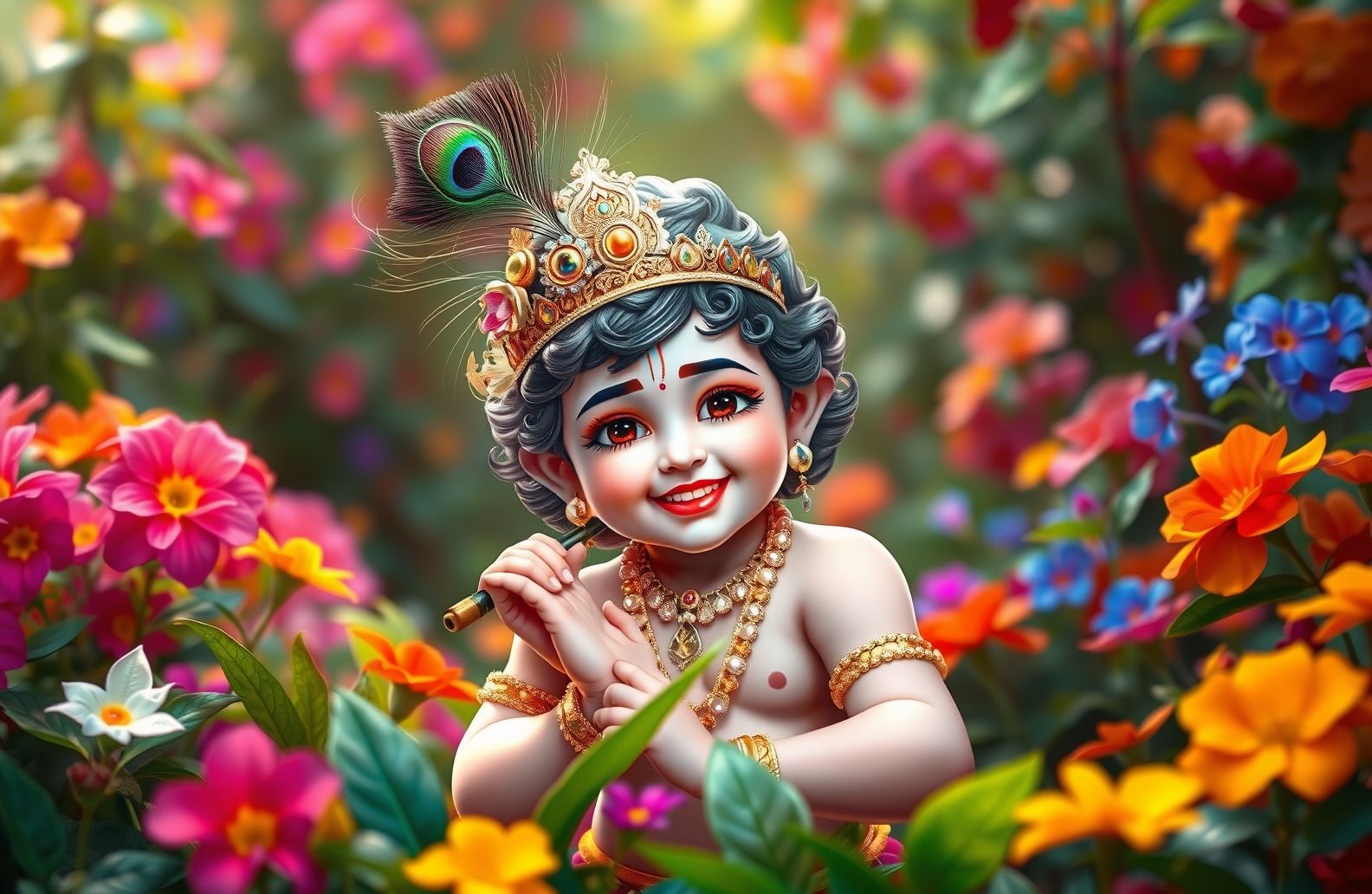 🔥 Free Download Natkhat Krishna Hd Wallpaper by @loconnell28 ...