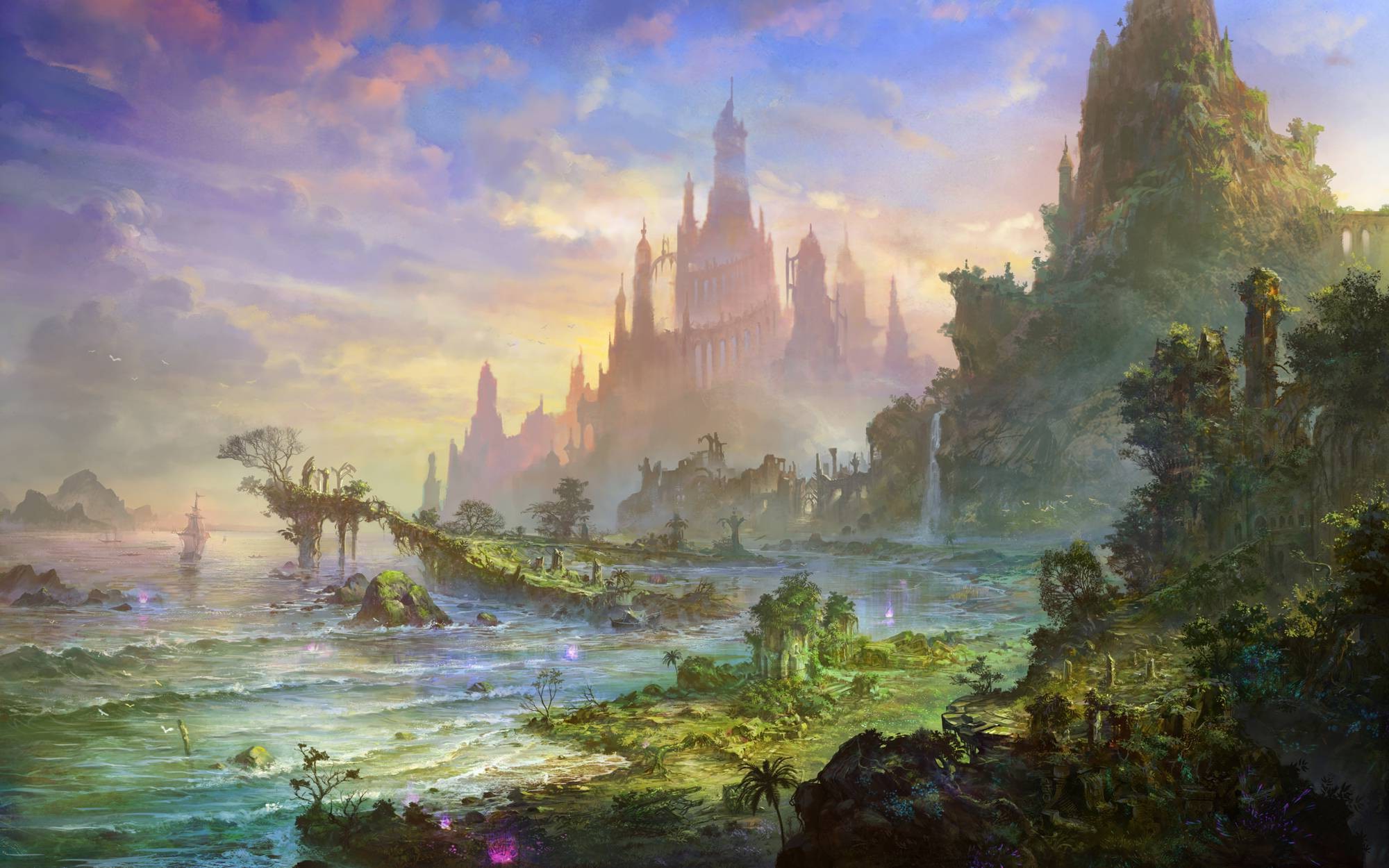 🔥 Free Download Astonishing Beautiful Fantasy Castle Wallpaper by ...