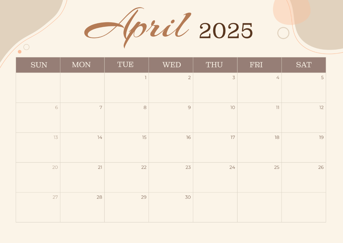 🔥 Free Download Editable April Calendar Template To Edit Online ...