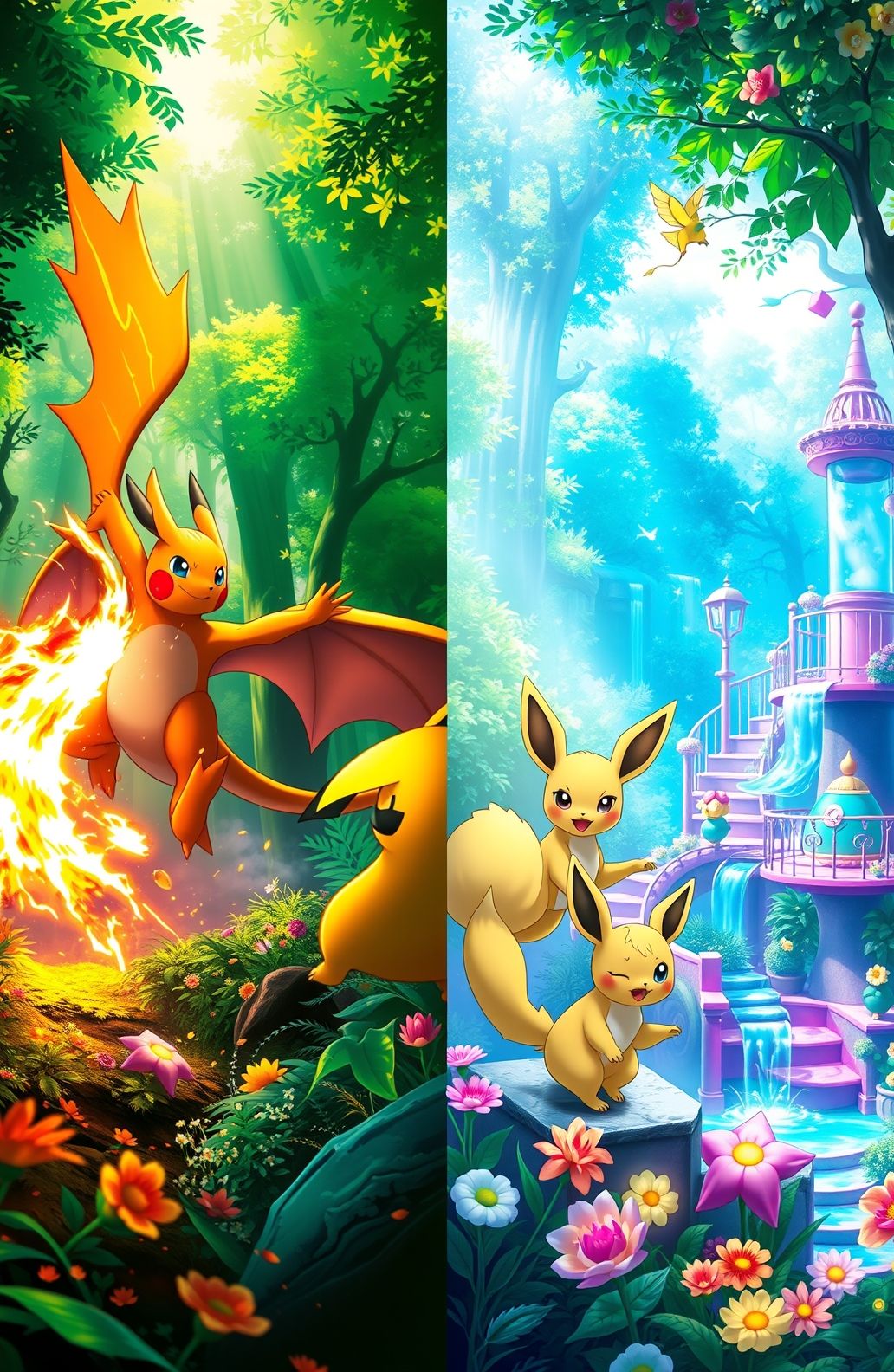 🔥 Free Download Pokemon Dual Screen Wallpaper by @richardpierce ...