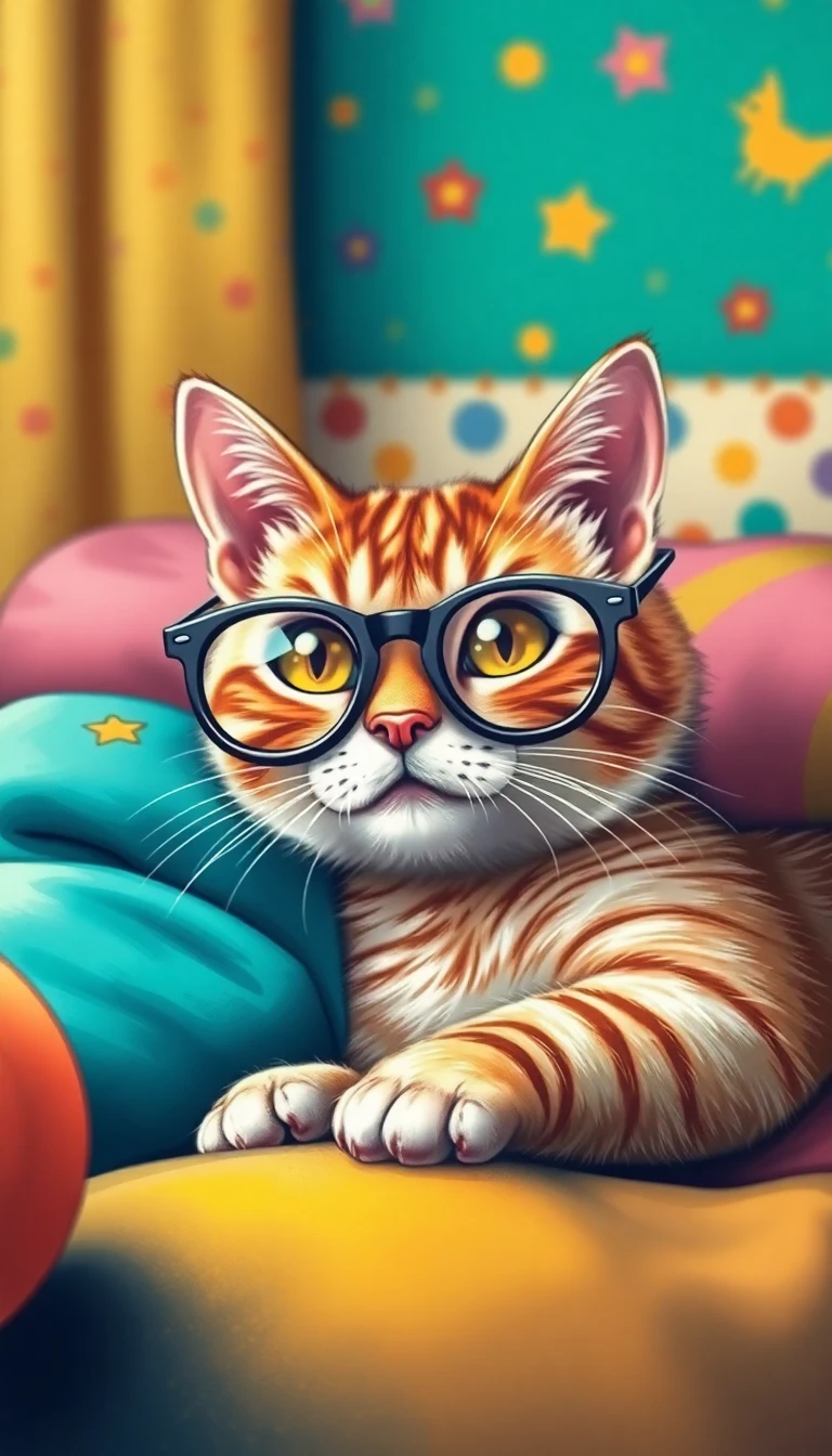 🔥 Free Download Cat Wearing Glasses Wallpaper by @williaml ...