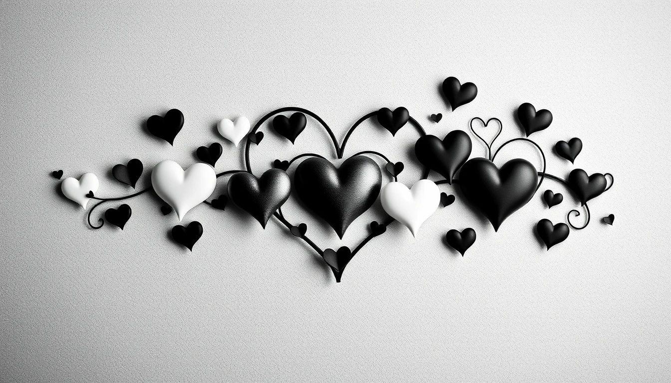 🔥 Free Download Black And White Heart Wallpaper by @normanc69 ...