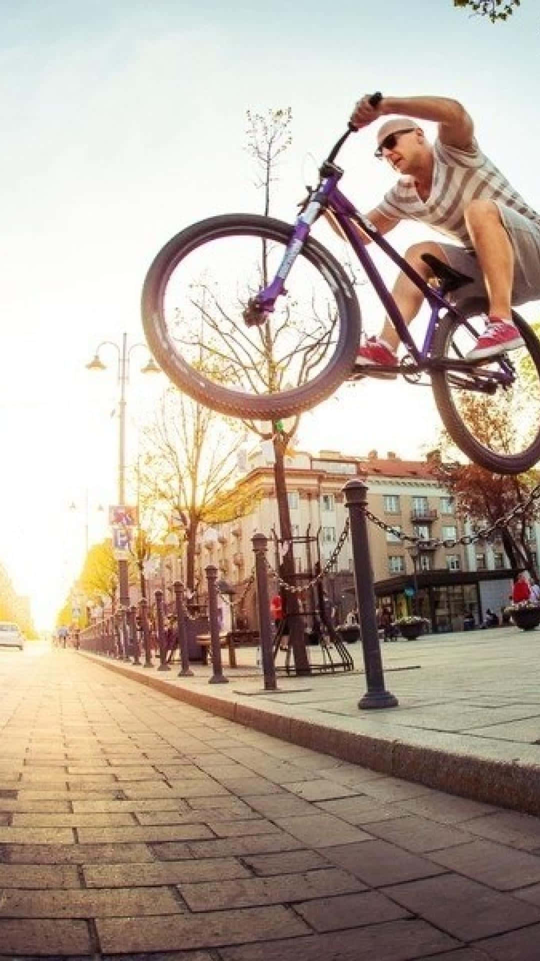 🔥 Free Download Bike Rider Performing A Wheelie Wallpaper by @davidy ...