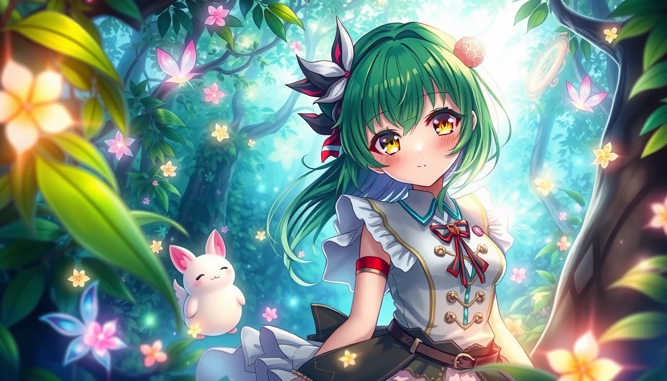🔥 [10+] Green Anime Girl Wallpapers | WallpaperSafari