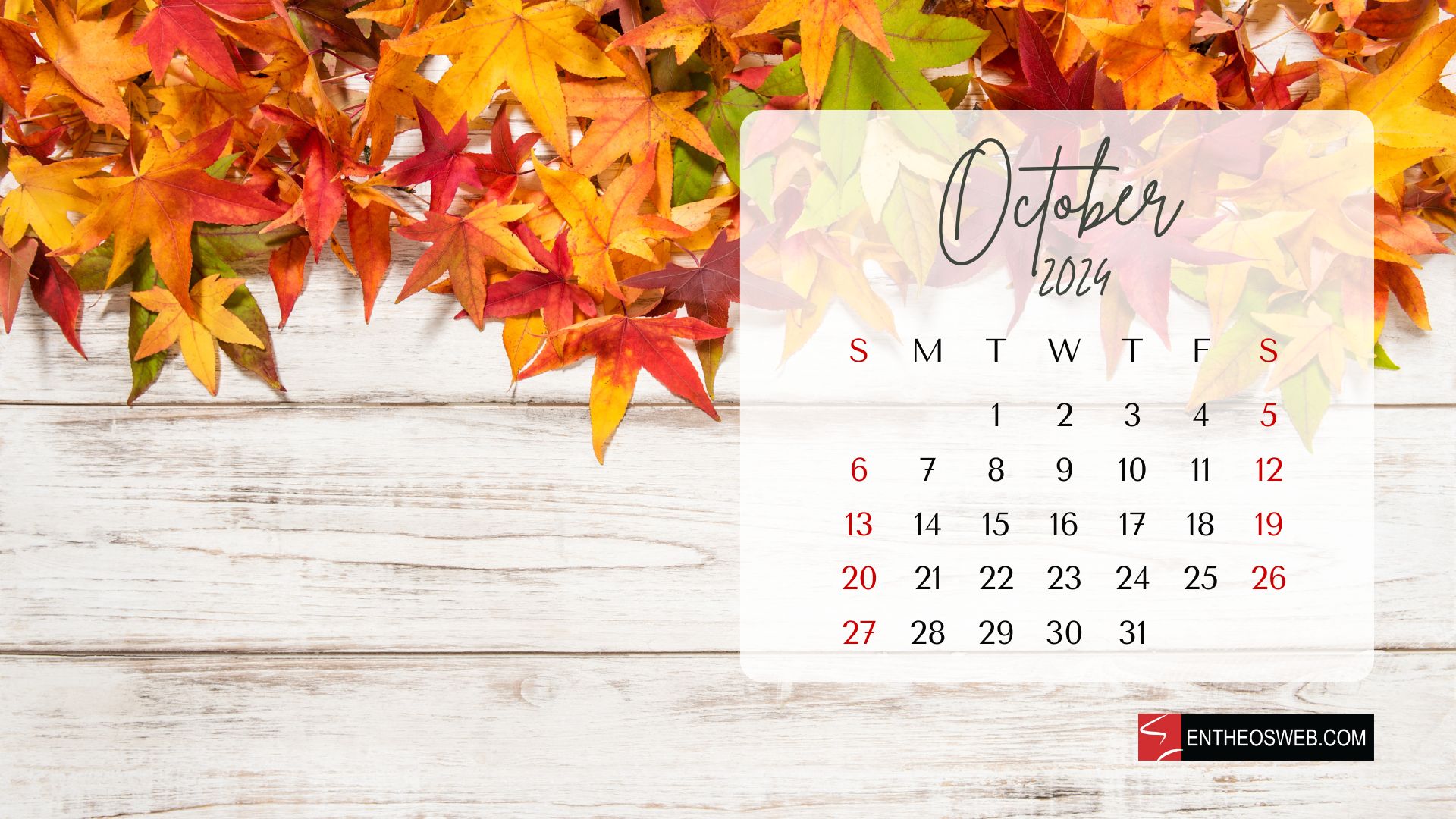 🔥 Free Download October Calendar Desktop Wallpaper Screensavers by ...