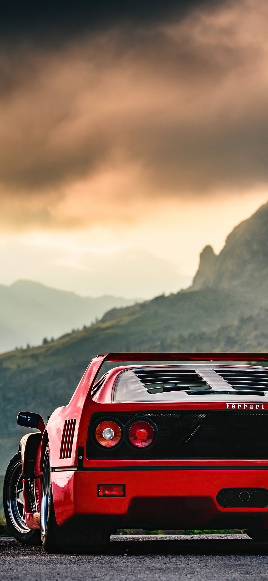 🔥 Free Download Red Ferrari f40 Iphone Xs X Hd 4k Wallpaper by ...