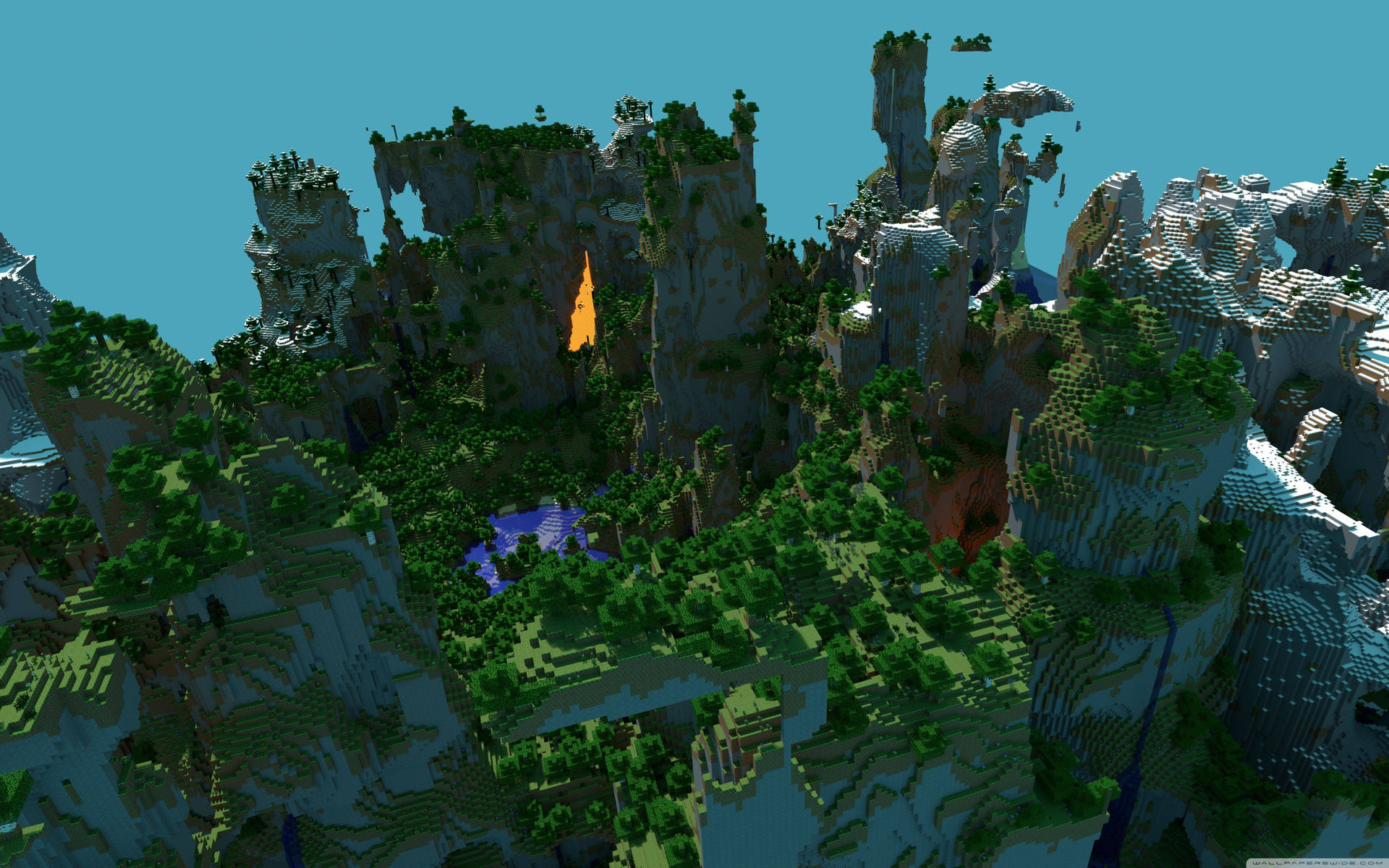 🔥 Free Download Minecraft Landscape Wallpaper by @angelw | WallpaperSafari