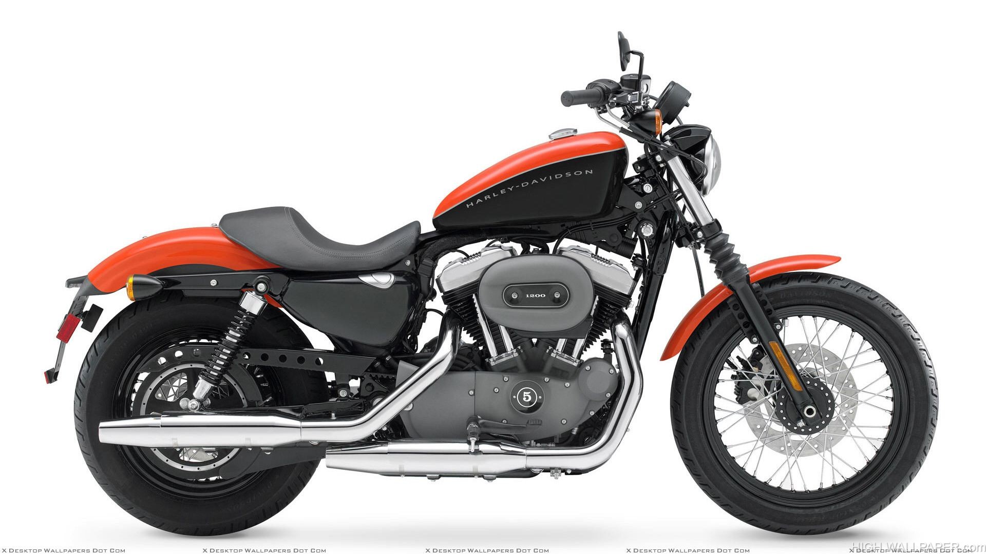 🔥 Free Download Harley Davidson Sportster xl1200n Nightster Orange ...