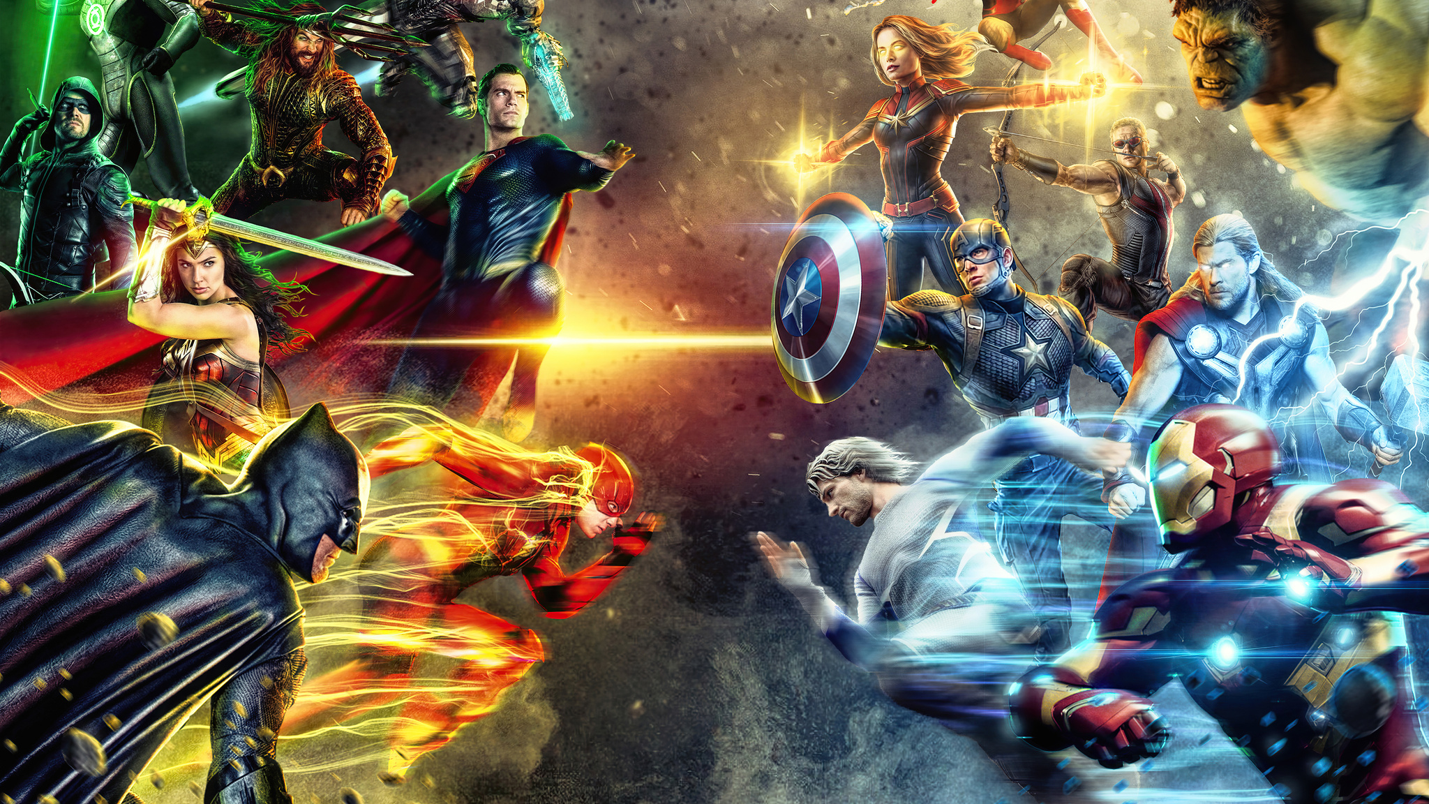 🔥 Free Download Dc Vs Marvel Heroes 5k Wallpaper Resolution Hd 4k by ...