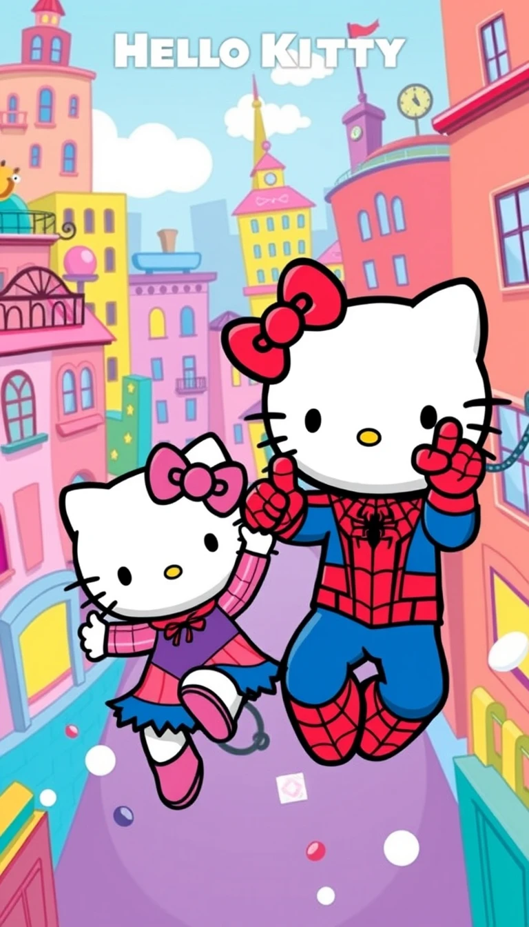 🔥 [30+] Hello Kitty And Spider-Man Wallpapers | WallpaperSafari