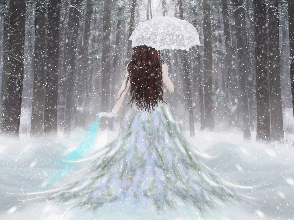Free Download Scene Nature Beautiful Snow Snowfall Wallpaper Pictures 
