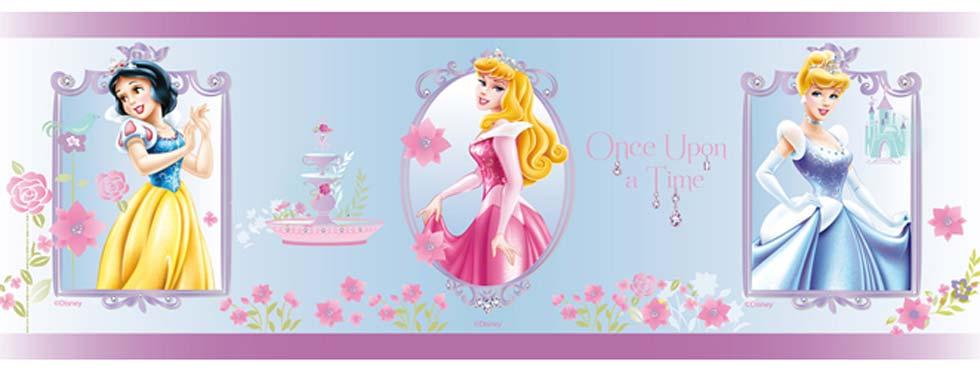 Pink Cinderella Wallpaper Border