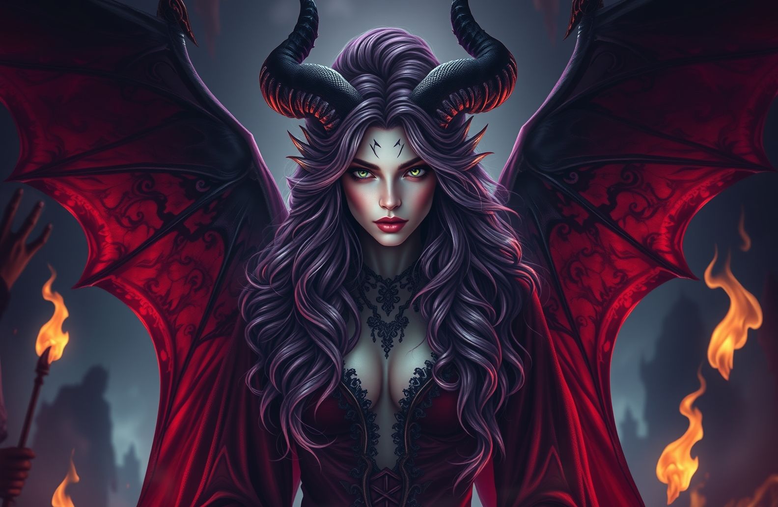 🔥 Free Download Female Demon Wallpaper by @tyleredwards | WallpaperSafari