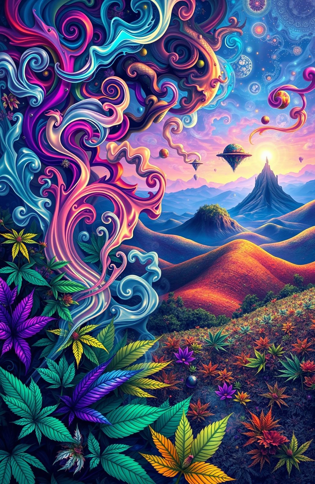 🔥 Free Download Psychedelic Weed Wallpaper by @wandacross | WallpaperSafari