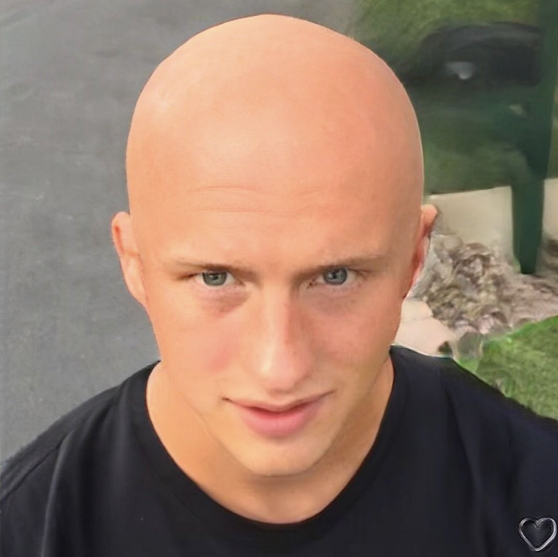 🔥 Free Download Elegant Bald Man In A Vibrant Pink Shirt Wallpaper by ...