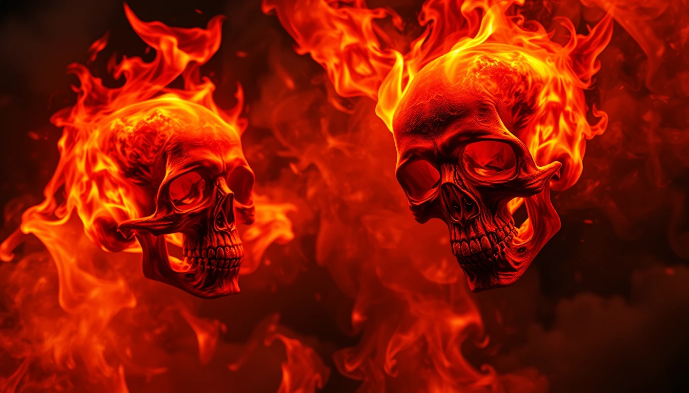 🔥 [50+] Flaming Skulls Wallpapers | WallpaperSafari