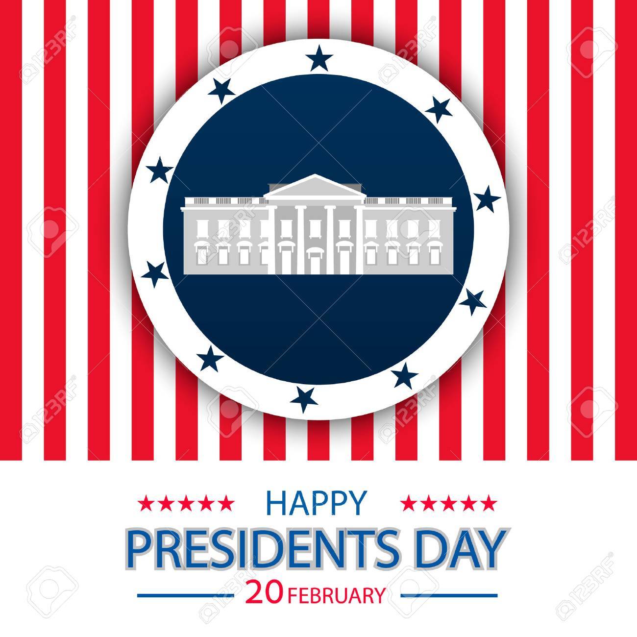 Free download Presidents day retro background Royalty Free Vector Image ...