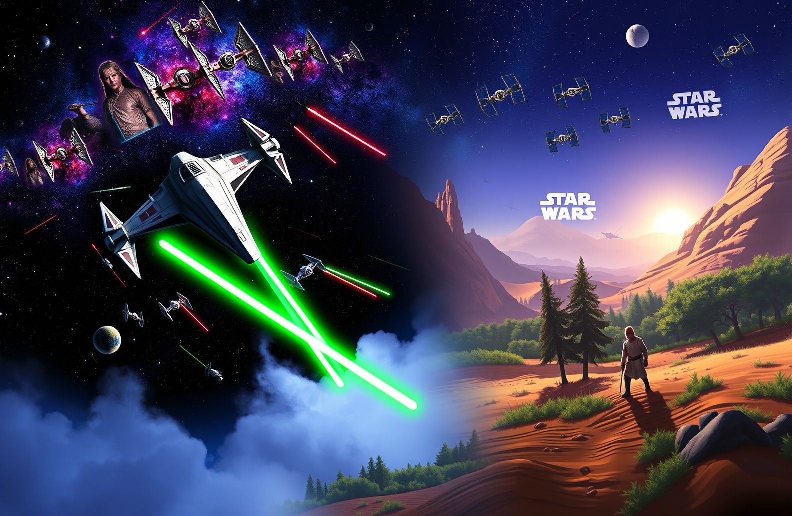 🔥 Free Download Dual Screen Wallpaper Star Wars by @amberw16 ...