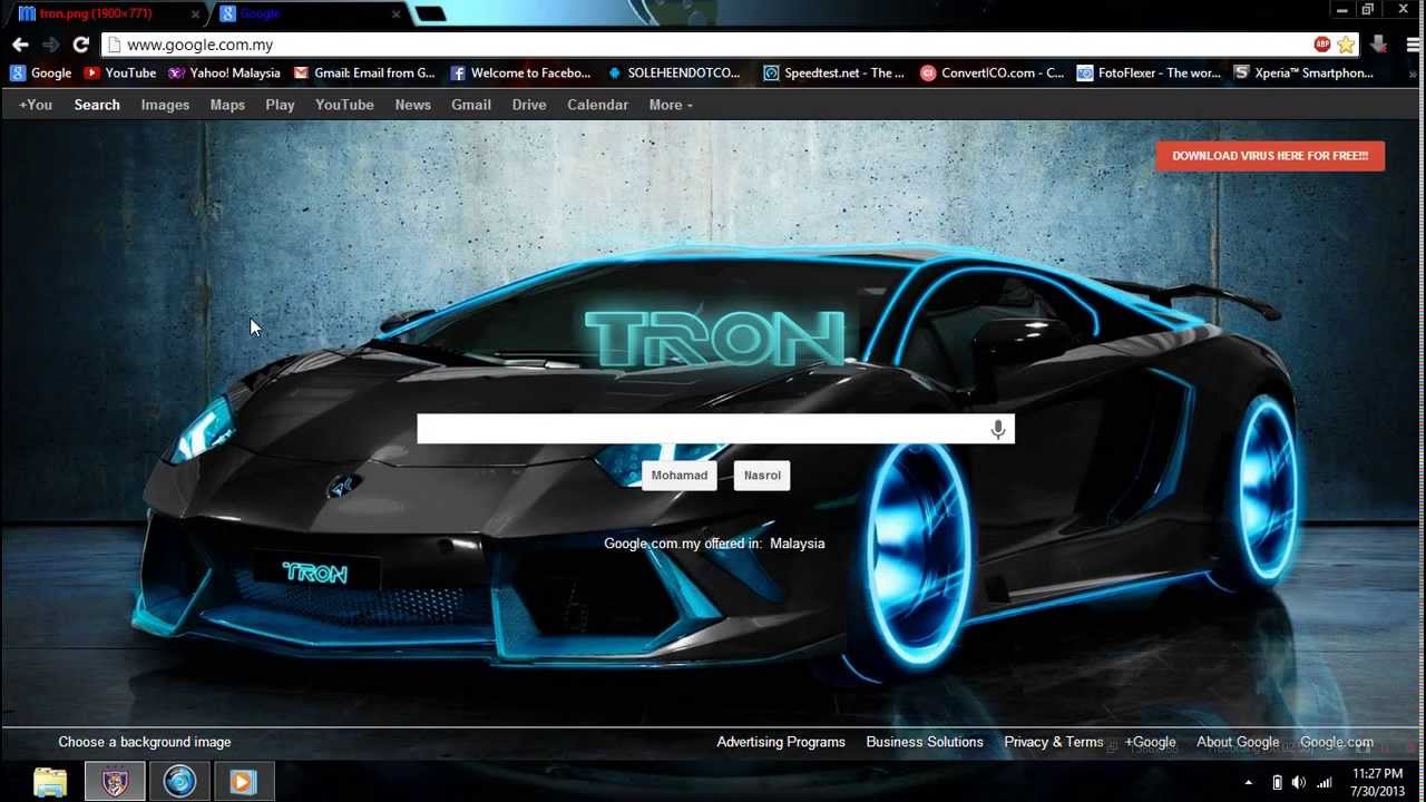 Free Download How To Change Google Background And Logo 1280x720 For