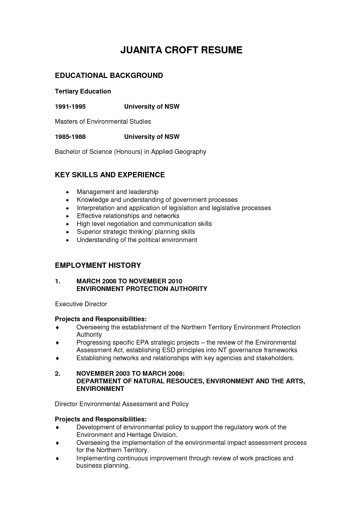 Free Download Resume Educational Background Example To Write A Research 