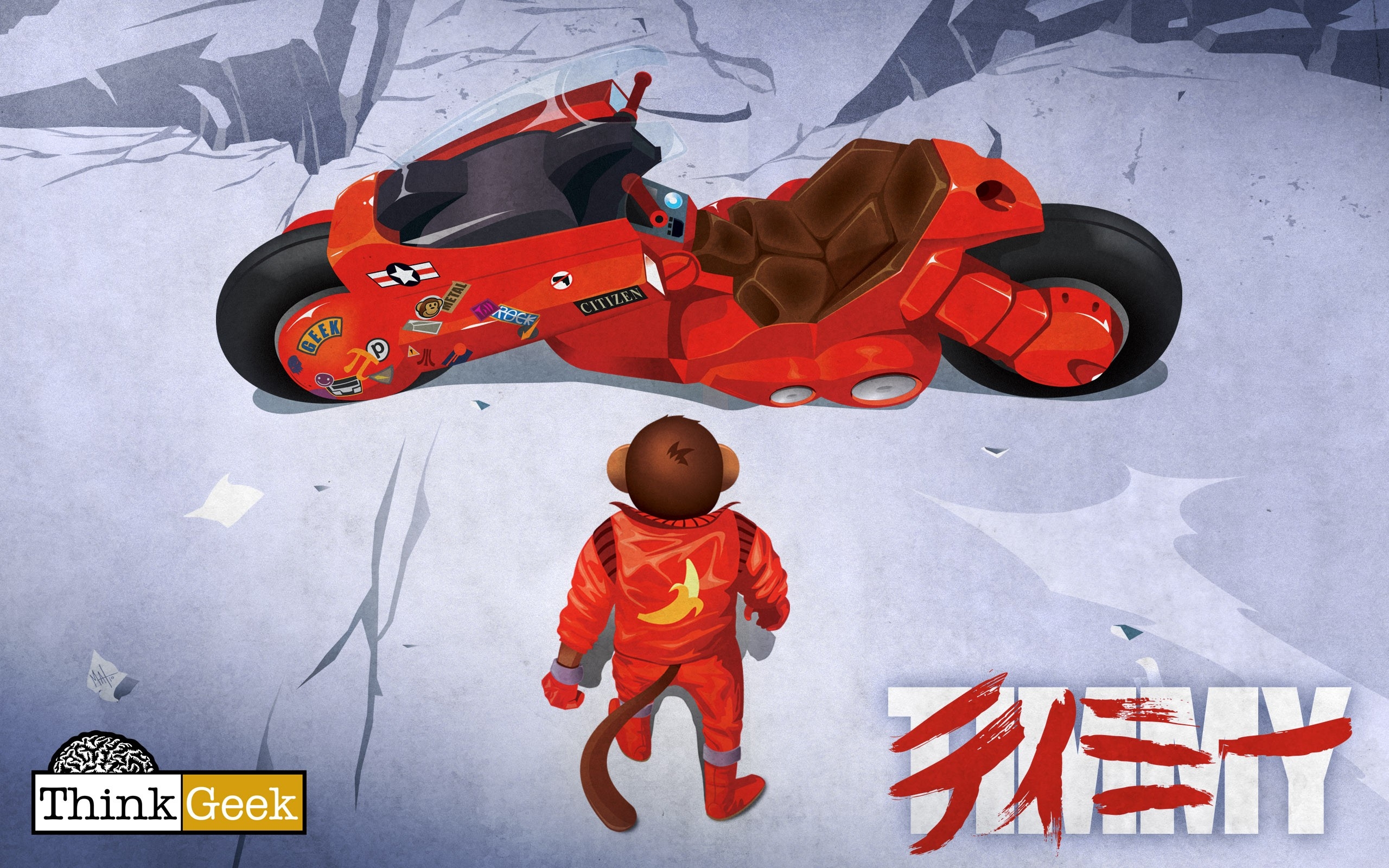 🔥 Free Download Akira Monkeys Motorbikes Thinkgeek High Quality ...