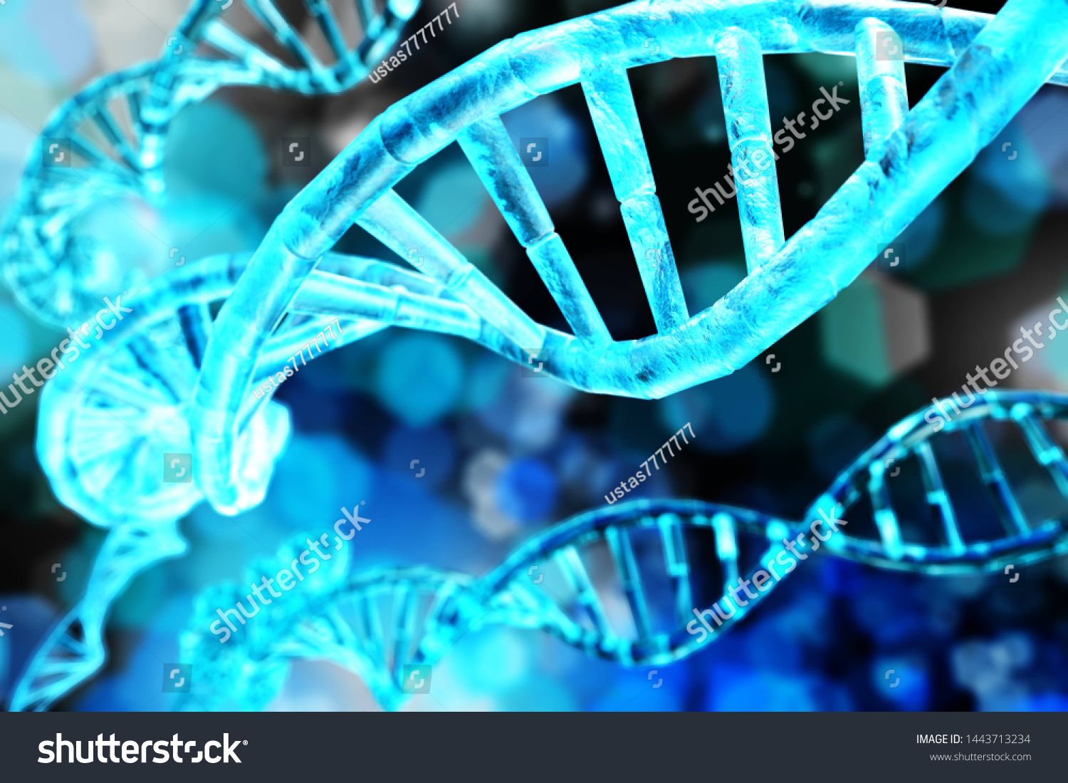 🔥 Free Download Dna Helix Genome Rna Abstract Background 3d Rendering ...