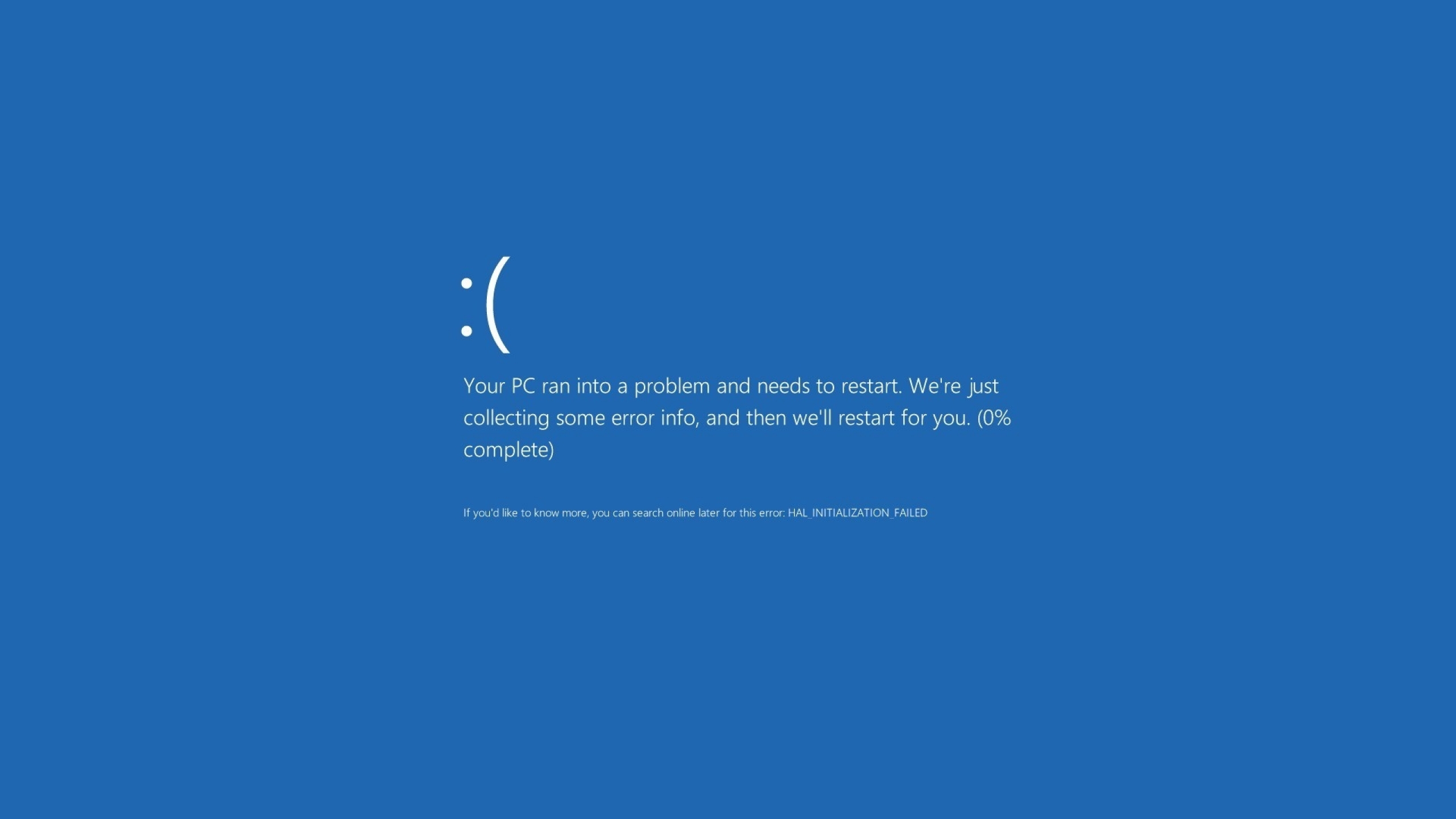  Free Download Minimalistic Windows Blue Screen Of Death Background By