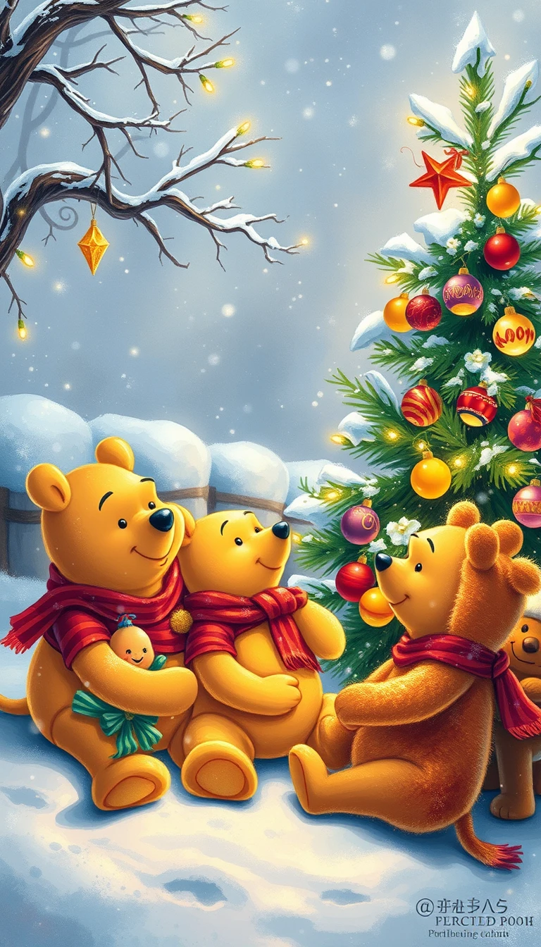 🔥 Free Download Winnie The Pooh Christmas Wallpaper by @aduncan94 ...