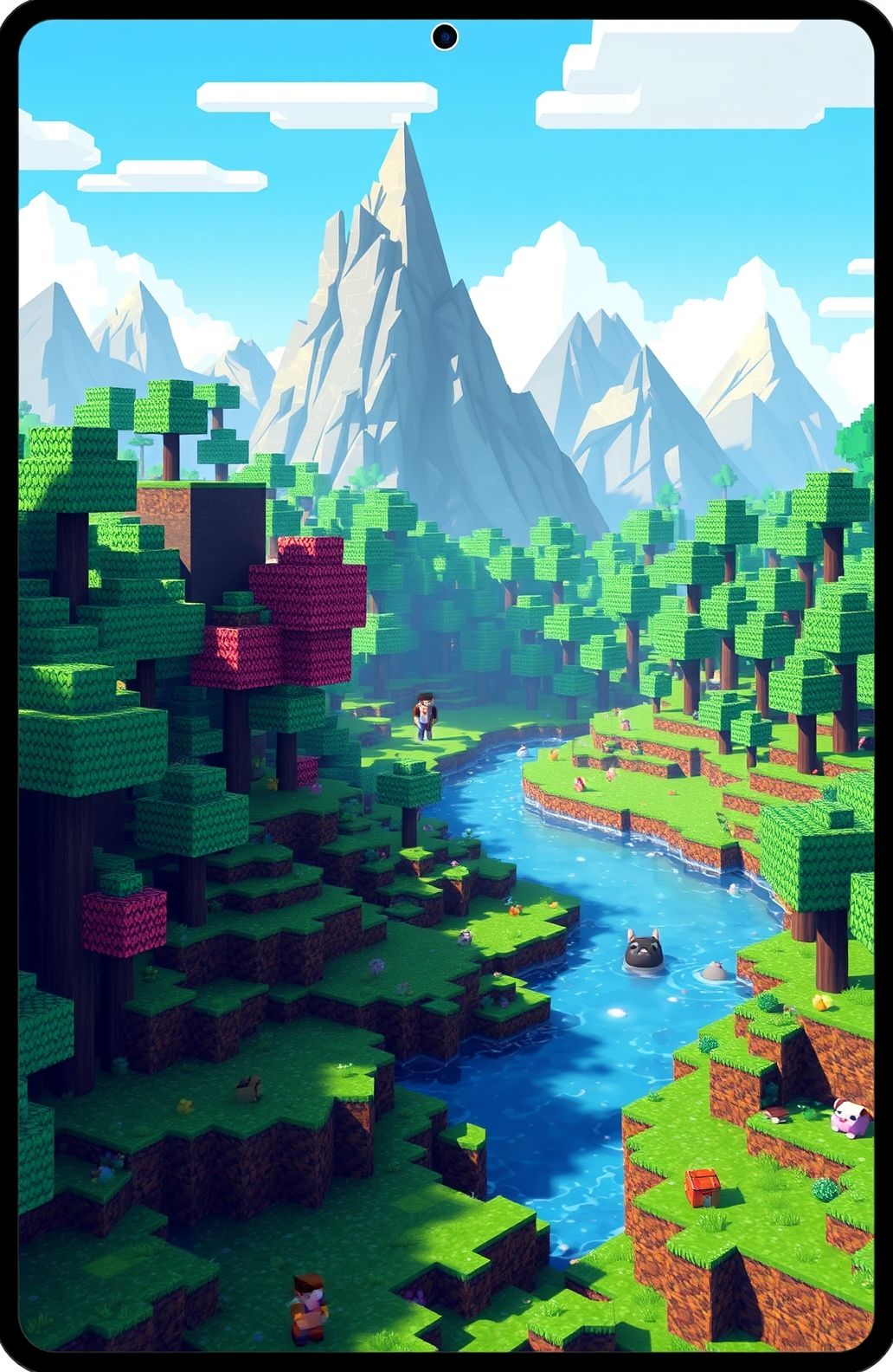 🔥 Free Download Minecraft Wallpaper For Tablet by @jamierubio ...