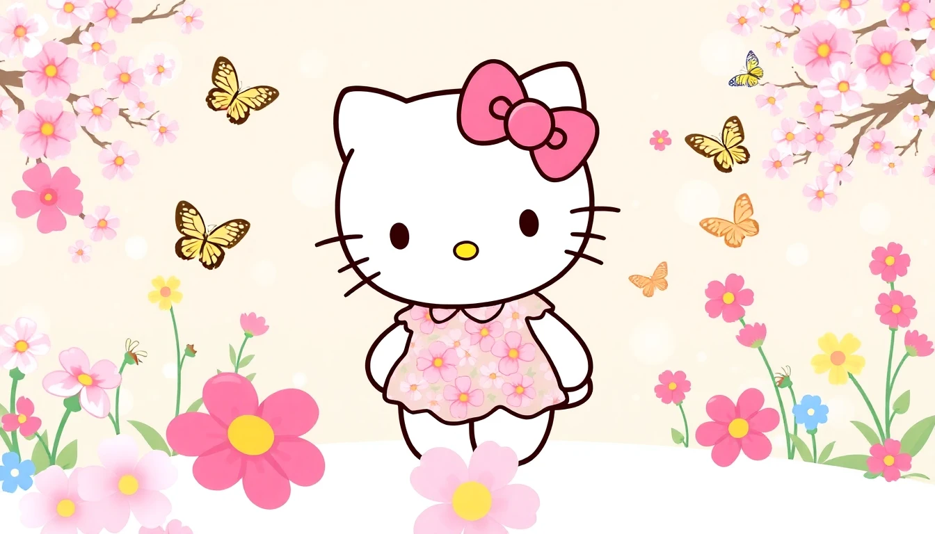 🔥 [40+] Hello Kitty Spring Computer Wallpapers | WallpaperSafari