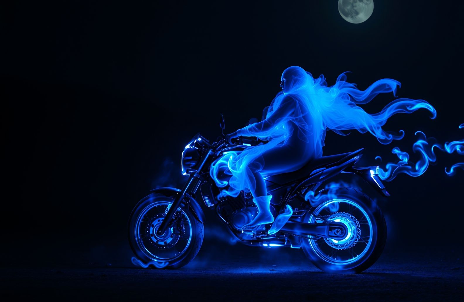 🔥 Free Download Blue Ghost Rider Wallpaper by @sonyabailey ...