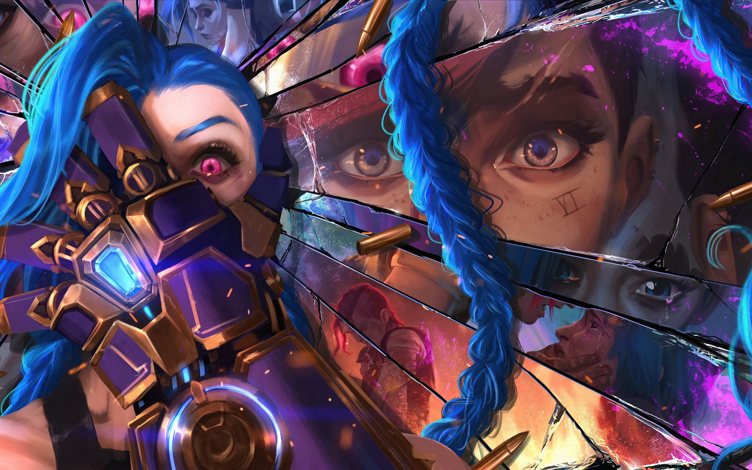 🔥 Free Download Arcane A Jinx 5k Macbook Air Wallpaper by @alexanderr41 ...
