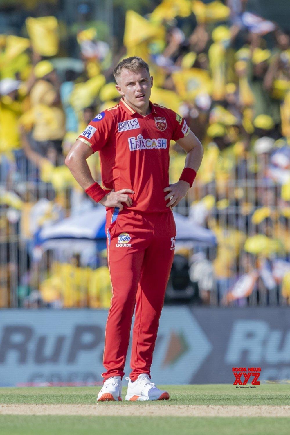 🔥 Free Download Chennai Pbks Bowler Sam Curran Reacts During The Ipl by ...