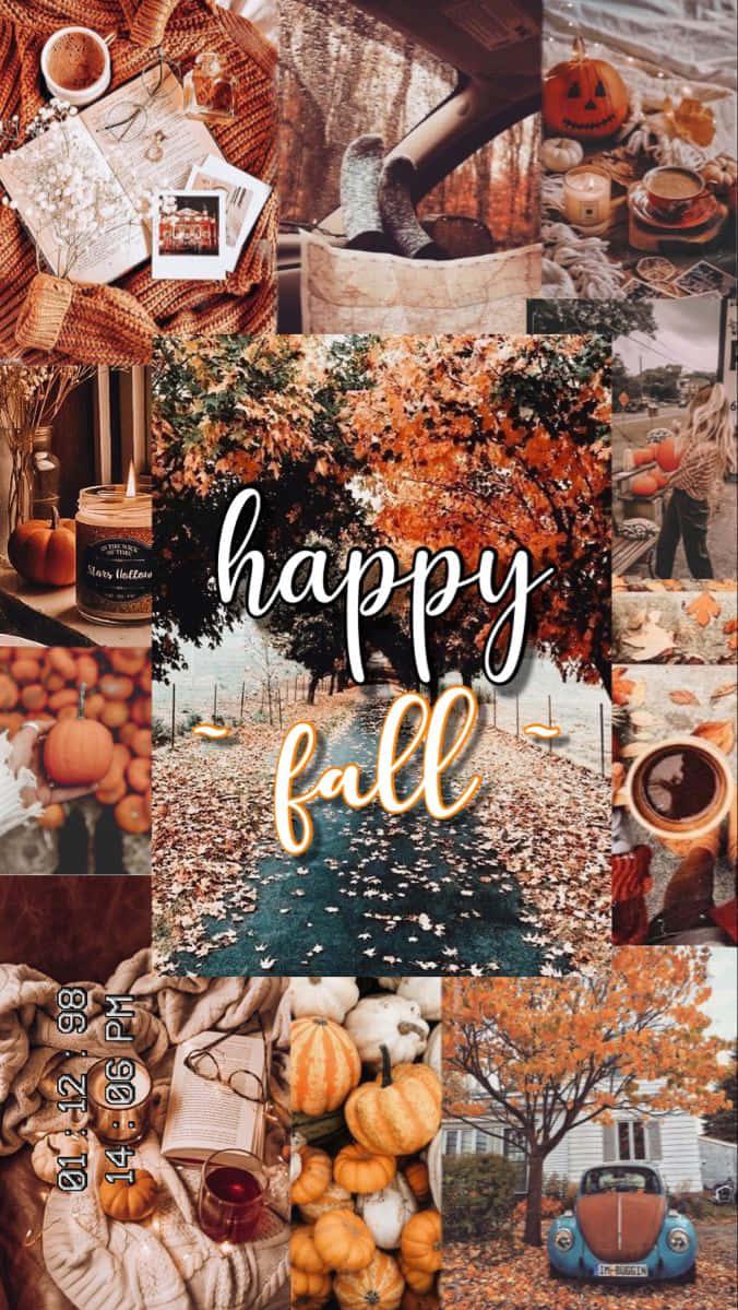 🔥 Free Download Happy Fall Collage With Pictures Of Autumn Leaves by ...