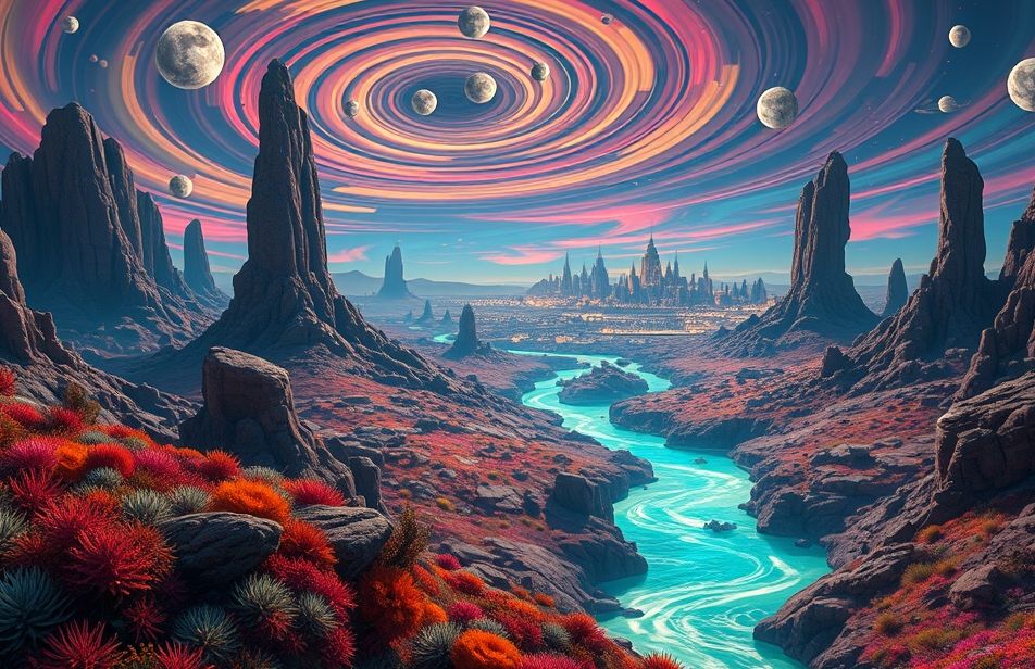 🔥 Free Download Alien Planet Landscapes Wallpaper by @edwardstewart ...
