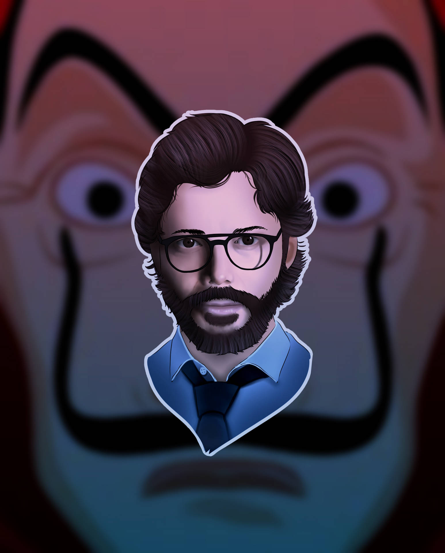 🔥 Free Download Professor Money Heist Wallpaper by @nhenderson96 ...