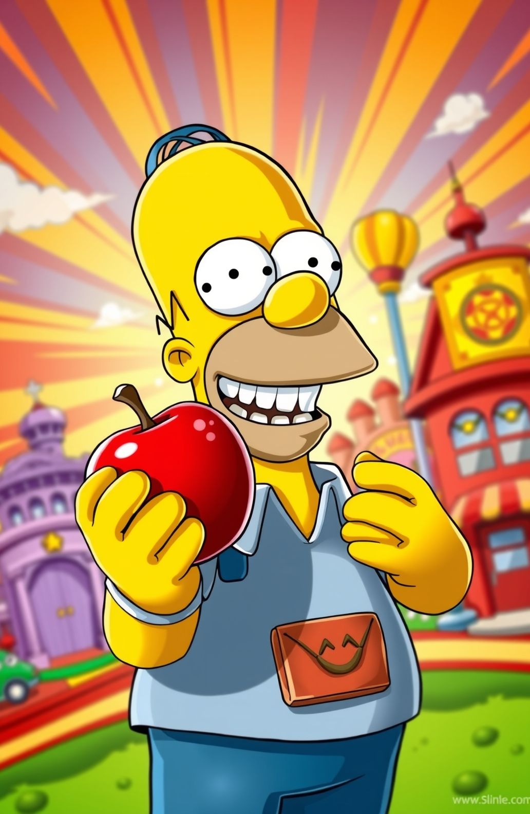 🔥 Free Download Homer Simpson Apple Wallpaper by @jsullivan39 ...