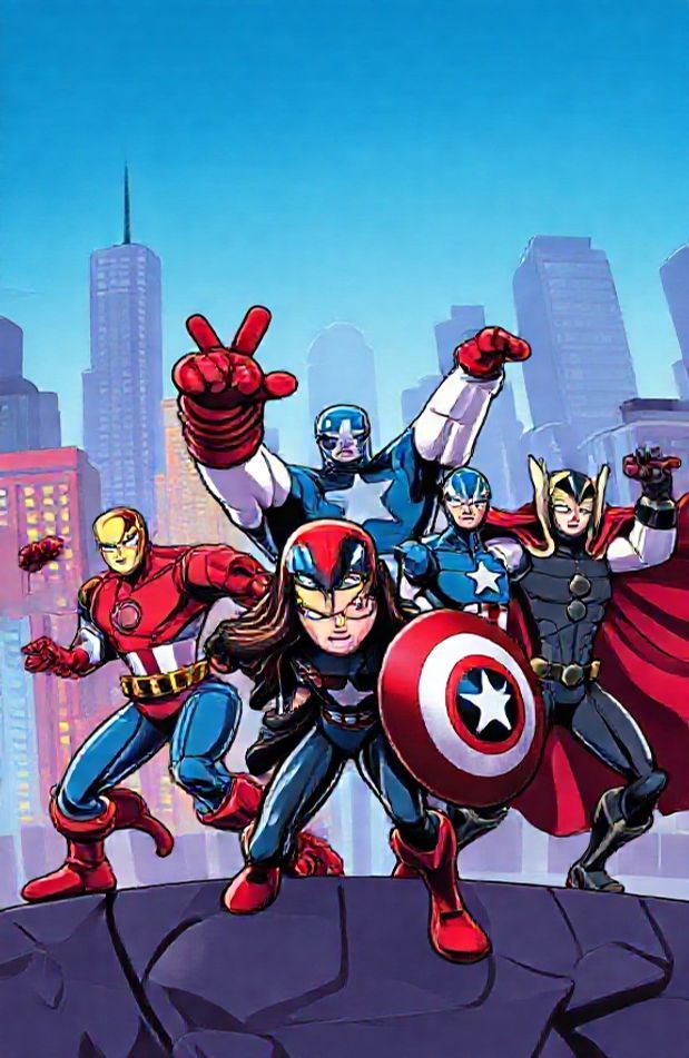 🔥 Free Download Avengers Cartoon Wallpaper by @nturner48 | WallpaperSafari