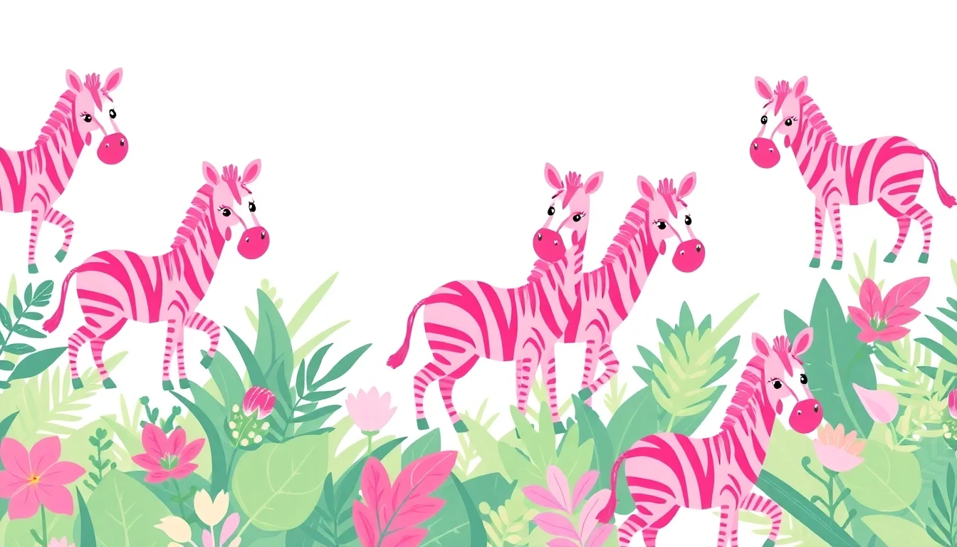 Pink Zebra Wallpaper Wallpapersafari Radiant Pink Background Adorned
